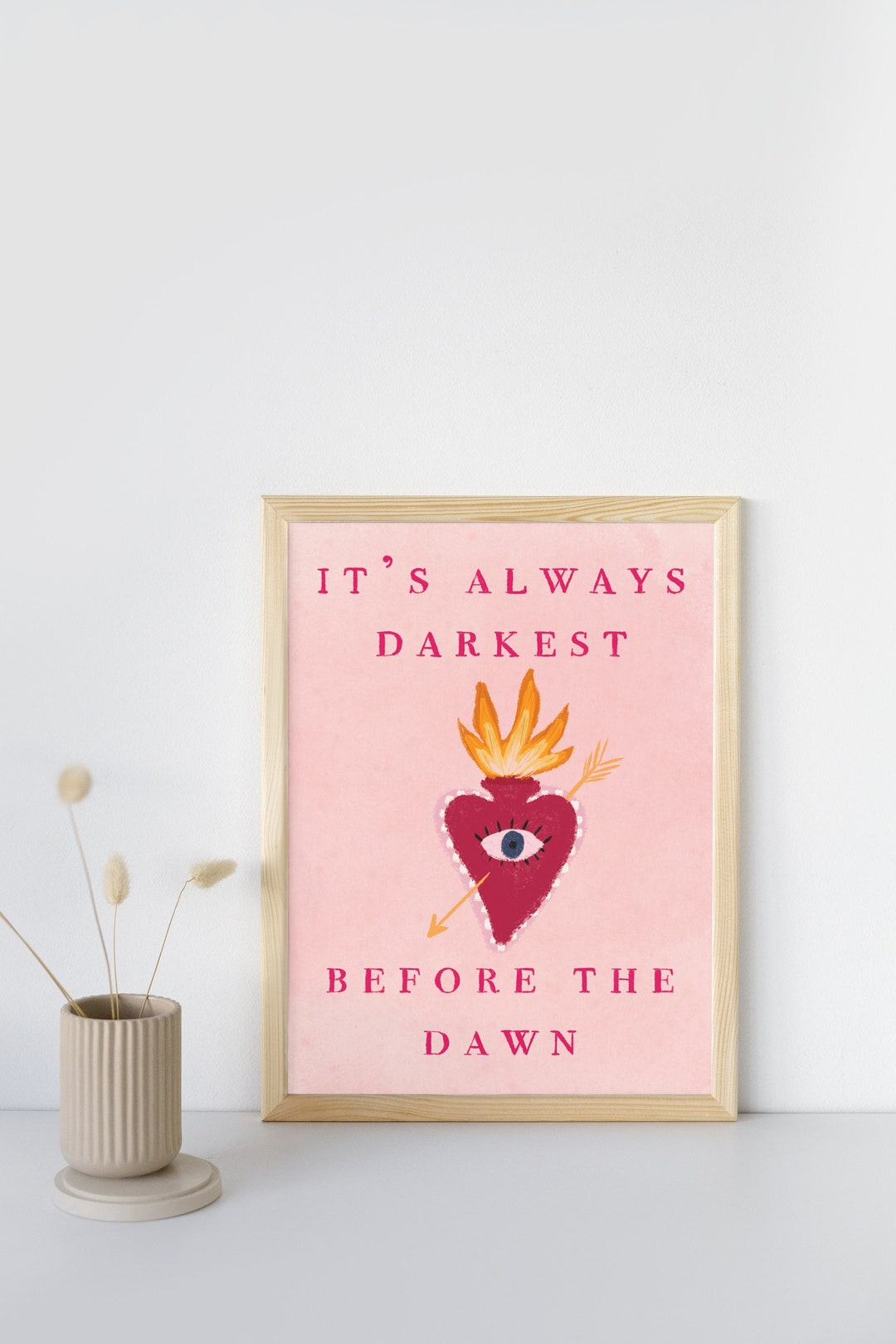 It’s Always Darkest Before the Dawn Print: Vibrant Song Lyric Quote Art ...