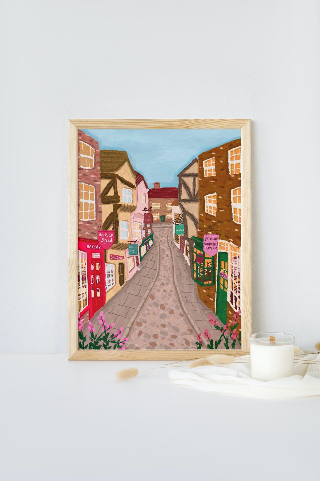 York Print, York Travel Poster, the Shambles Print, York Travel Wall ...