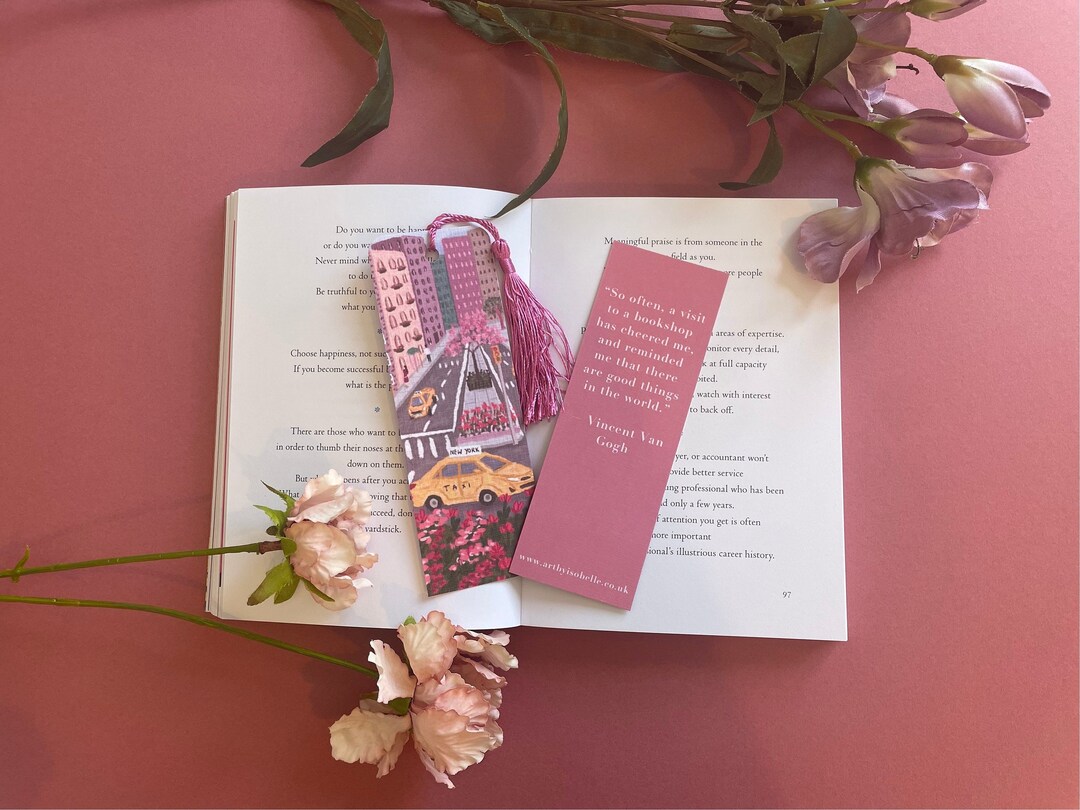 Custom New York Bookmark, Book Lover Bookmark, New York Bookmark, Book ...