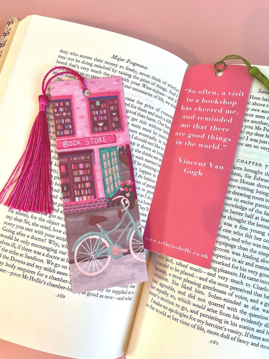 Custom Bookshop Bookmark: Illustrated Book Lover Gift - Etsy
