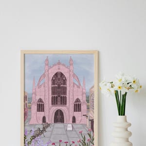 Bath City Print, Bath Abbey, Bath Poster, Bath Travel Print, England ...