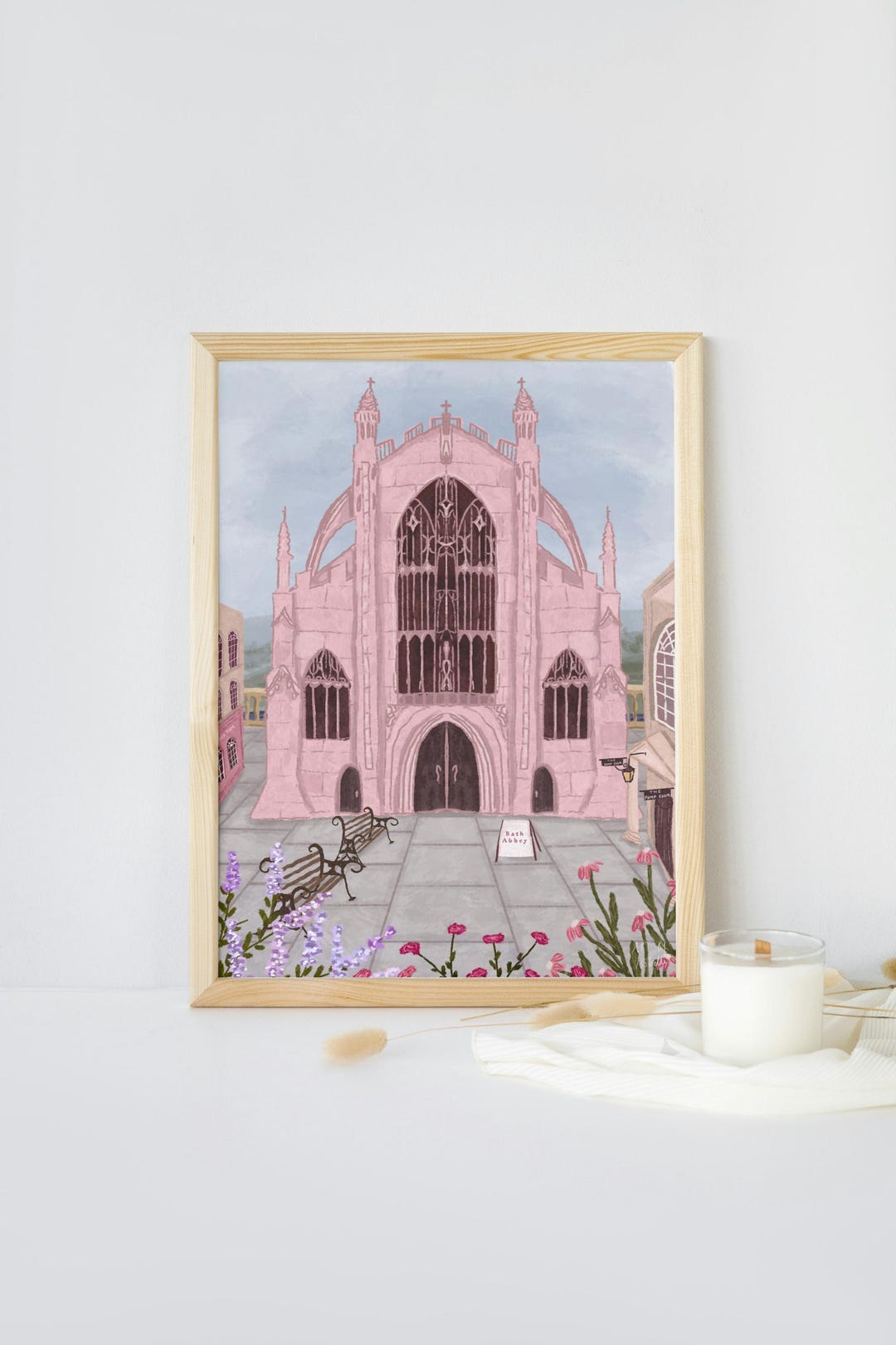 Bath City Print, Bath Abbey, Bath Poster, Bath Travel Print, England ...