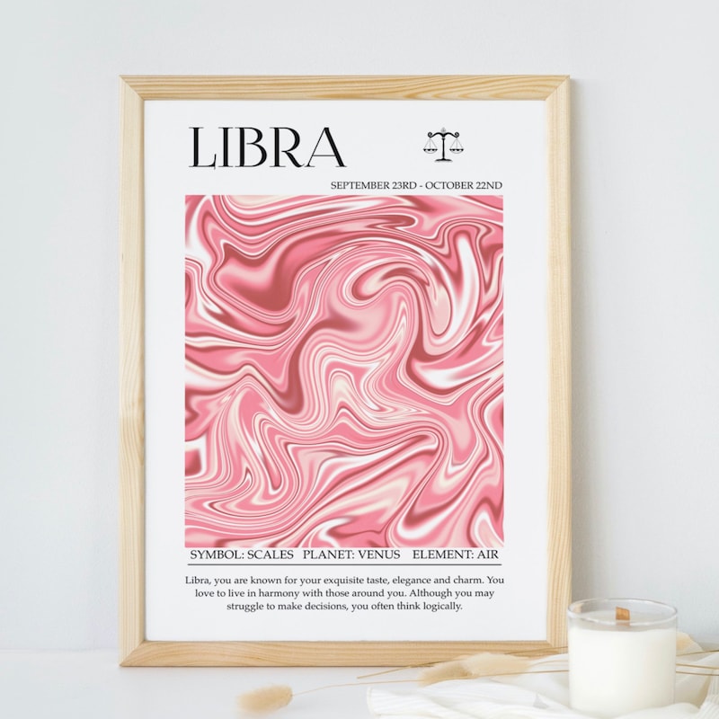 Libra Print - Etsy