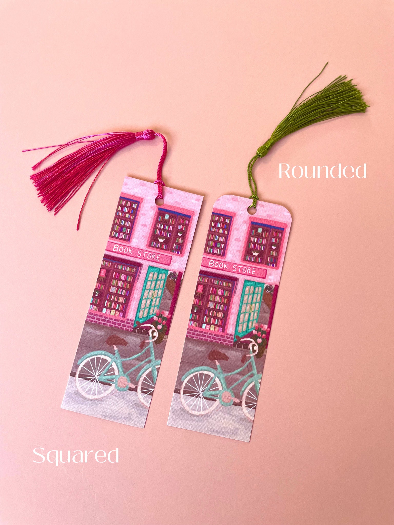 Custom Bookshop Bookmark: Illustrated Book Lover Gift - Etsy
