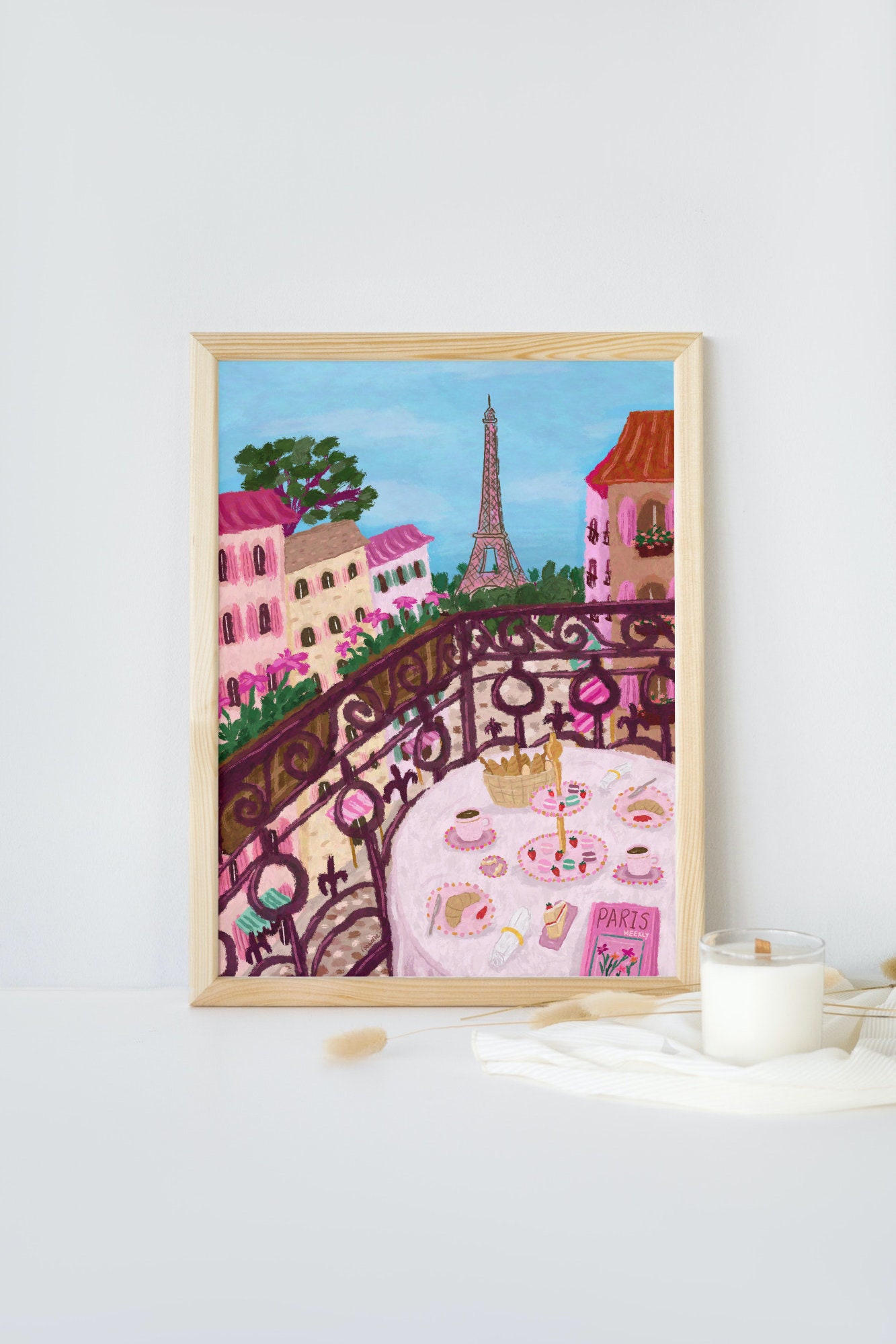 Paris Print Eiffel Tower Rooftop Paris Travel Print Paris - Etsy