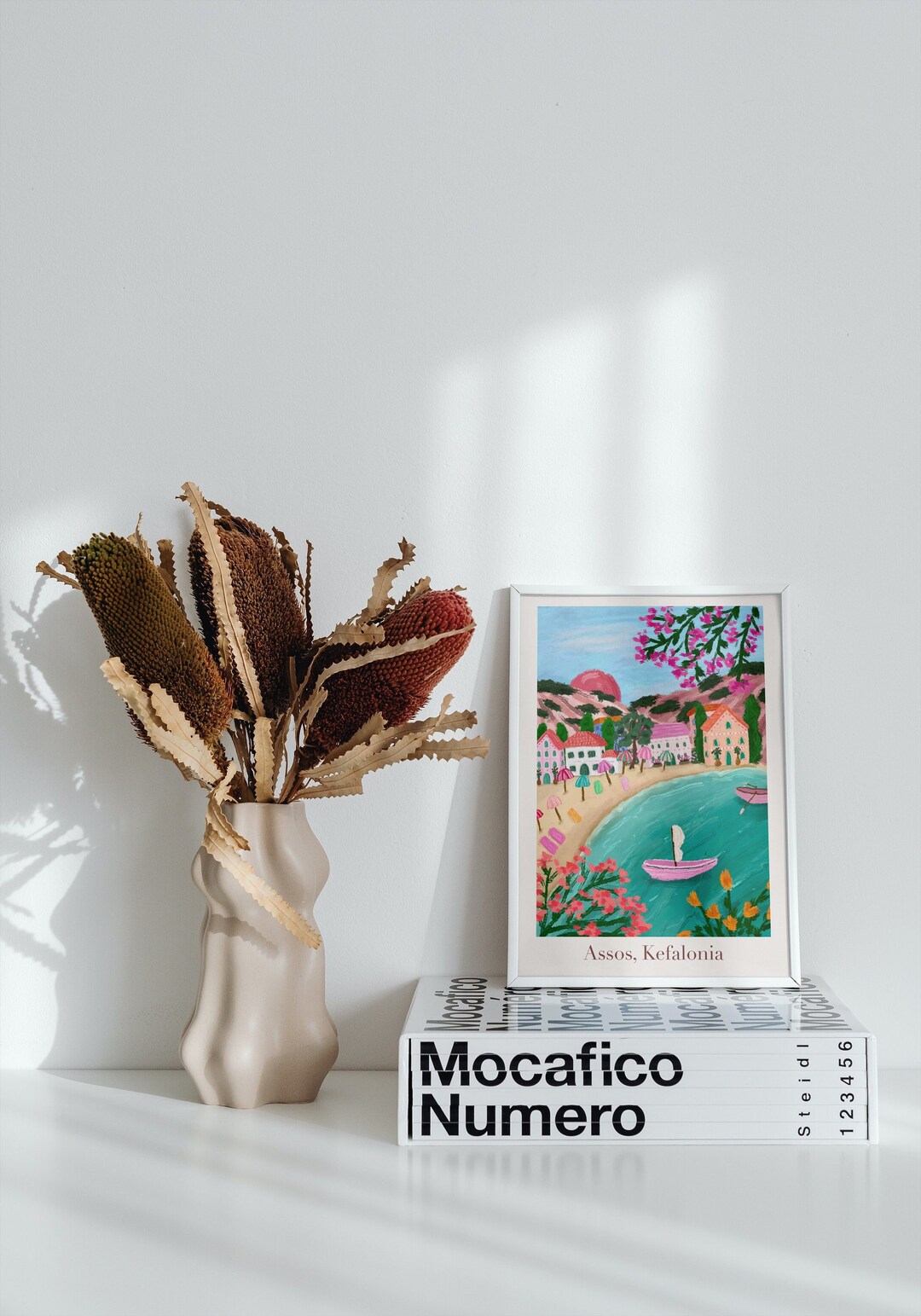 Assos Kefalonia Print, Greece Poster, Greek Island Wall Art, Kefalonia ...