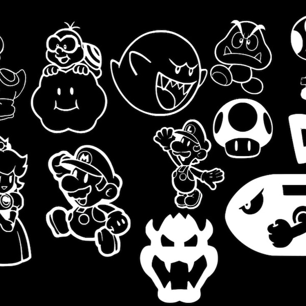 Super Mario Decal - Etsy