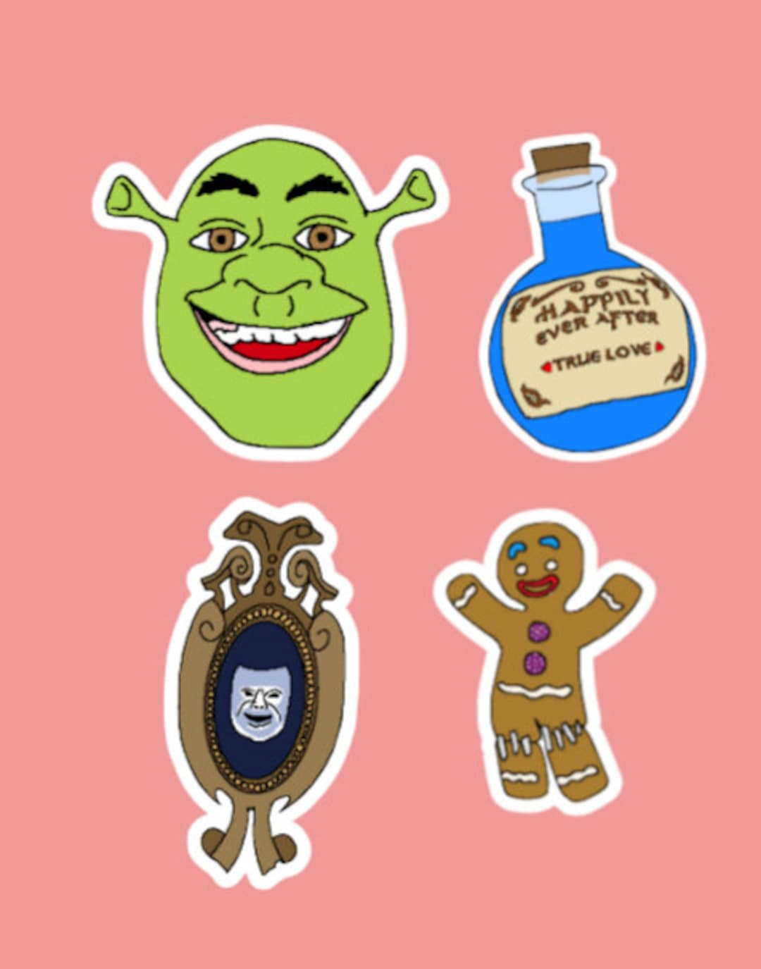 Shrek Sticker Pack Shrek Stickers Shrek Love Potion - Etsy Australia