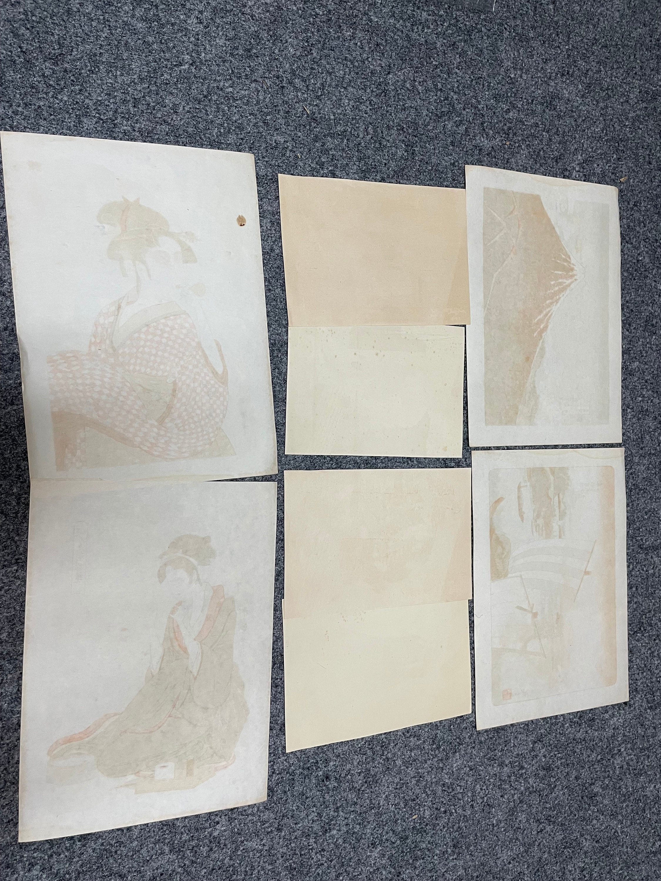 Famous Ukiyo-e Set 4/8 by Modern Printing 8 Sheets L30.2*21.4 Cm P-1147 ...