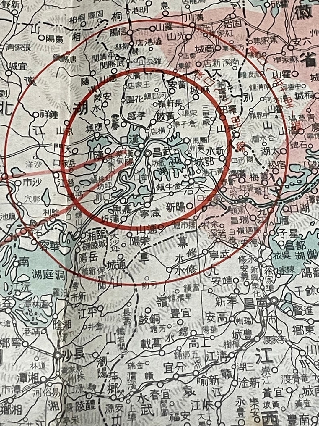 Map of the Strategy and Battle Situation Around Kanton China - Etsy