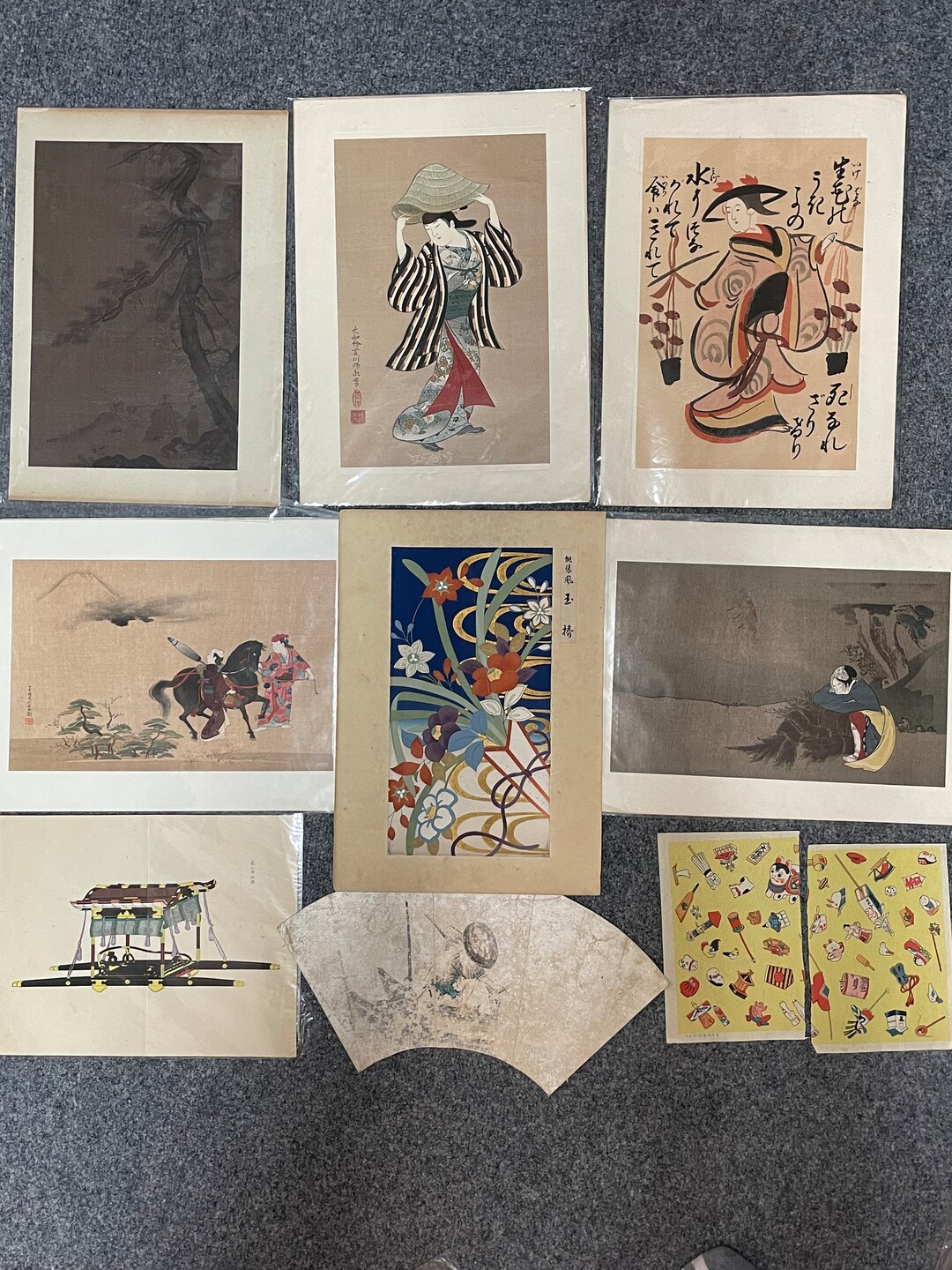 Famous Ukiyo-e Set 7/8 by Modern Printing 9 Sheets L37.8*27.1 Cm P-1150 ...