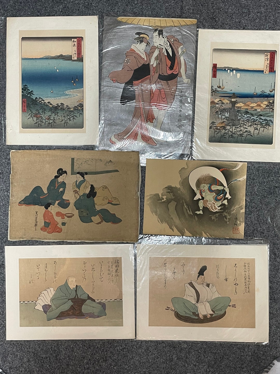 Famous Ukiyo-e Set 6/8 by Modern Printing 7 Sheets L38.9*26.6 Cm P-1149 ...