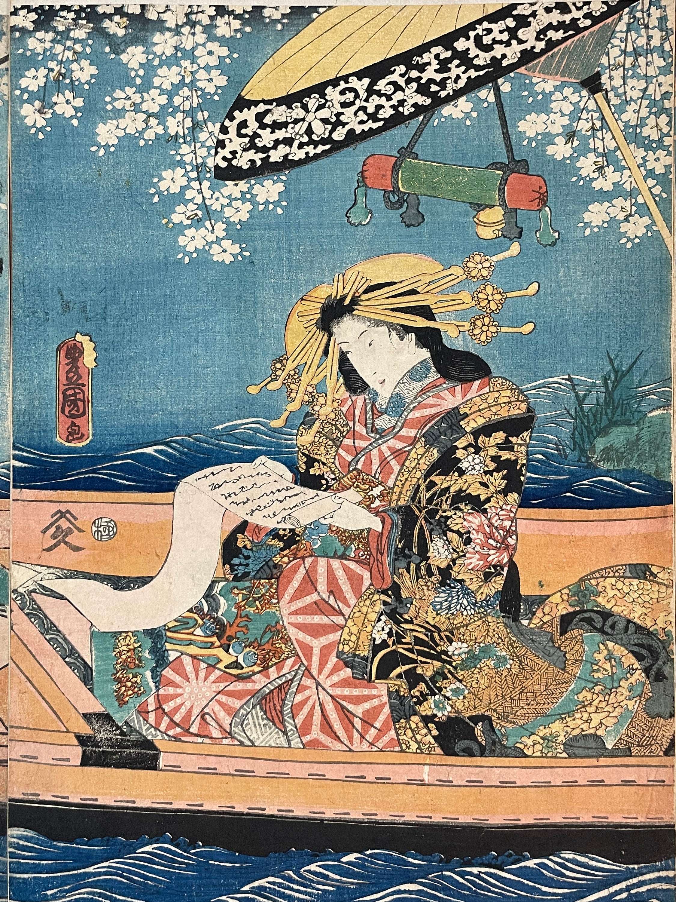 Ukiyo-e Japanese Woodblock Woodcut Print Kabuki furyu - Etsy