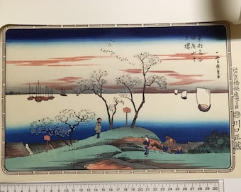 Japanese Ukiyo-e Woodblock Print Hiroshige fowl & - Etsy