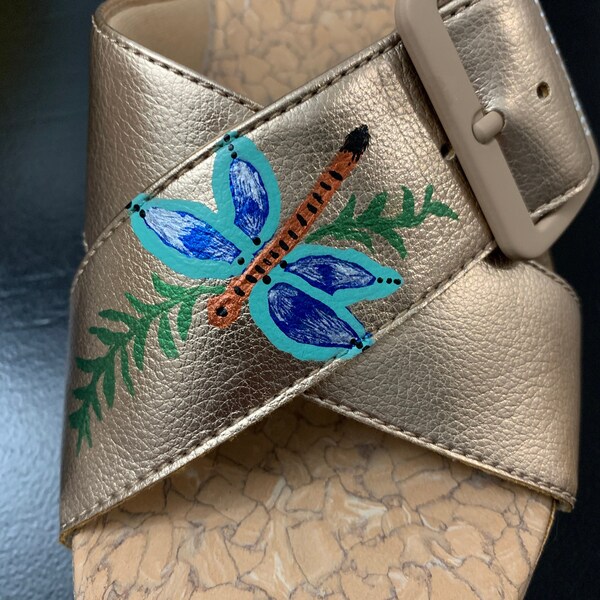 Hand Painted Sandals - Etsy