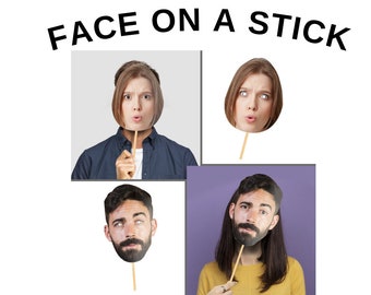 Big Heads Cutouts 12x18 Inch Big Head on a Stick Face Cutout for ...