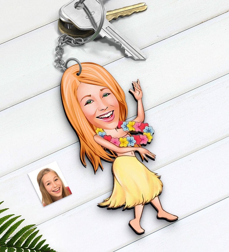 Custom Caricature Keychain Cartoon Keychain Personalized | Etsy