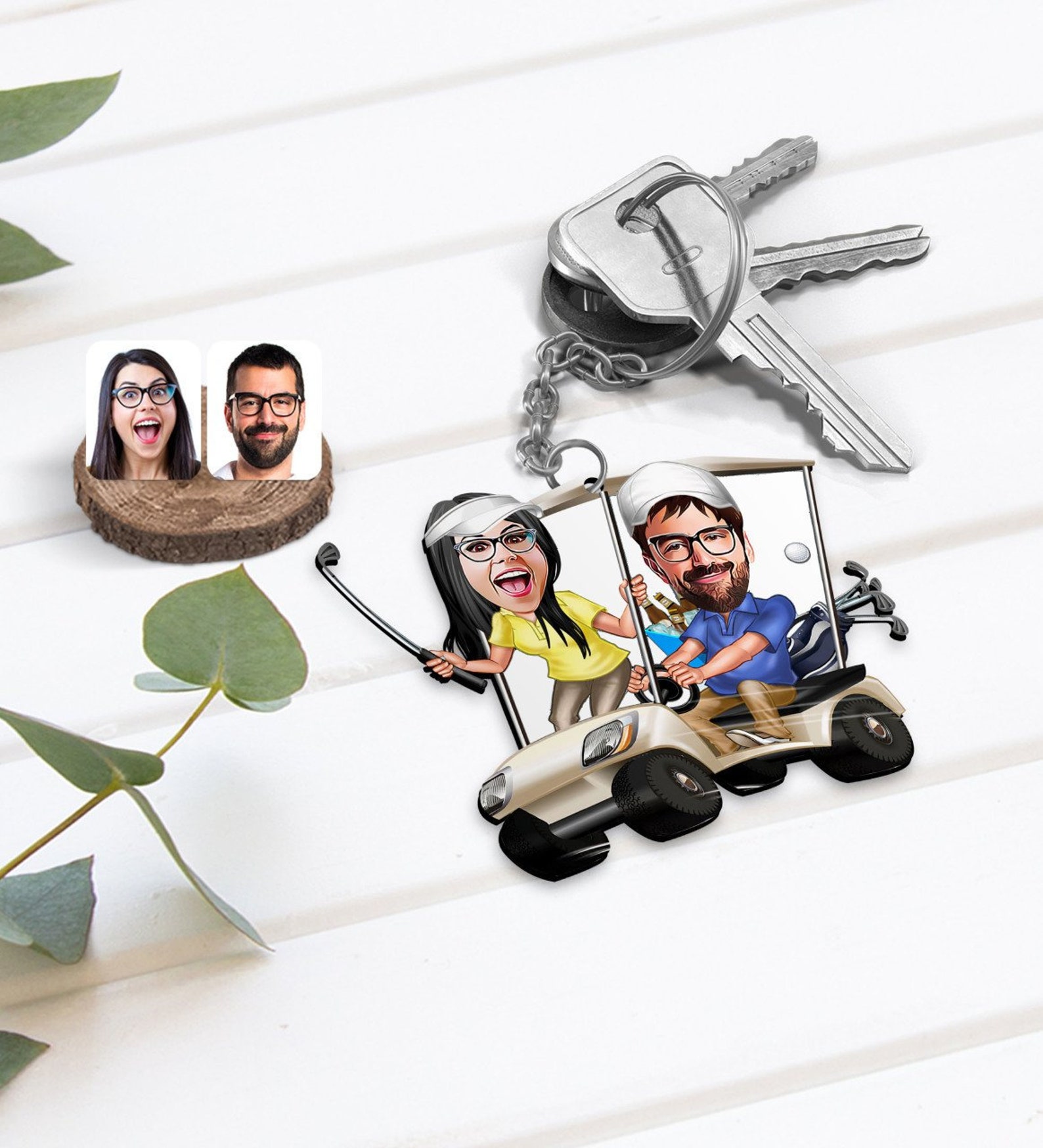 Custom Caricature Keychain Cartoon Keychain Personalized | Etsy