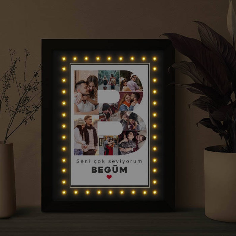 Photo Frame Picture Frame With Led Light Custom Frame Led - Etsy