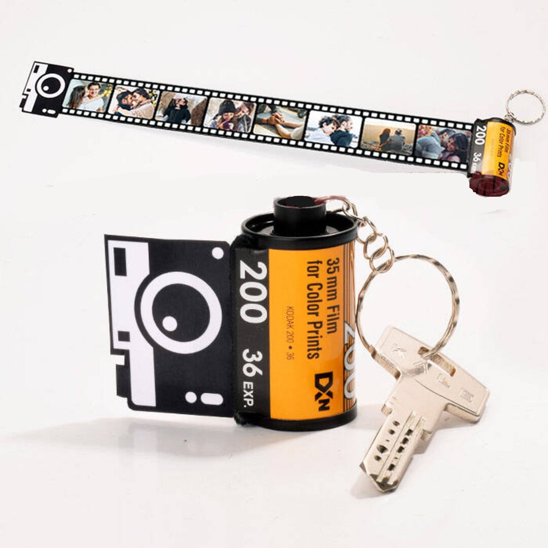 Personalized Film Roll Keychain Custom Photo Album Camera - Etsy