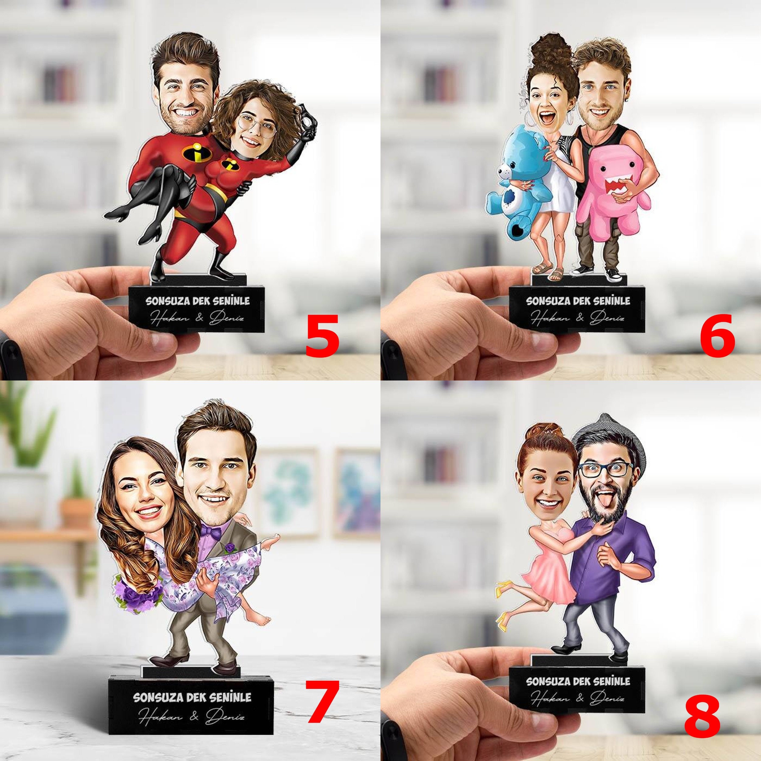 Cartoon Portrait Custom Cartoon Portrait Caricature Custom - Etsy