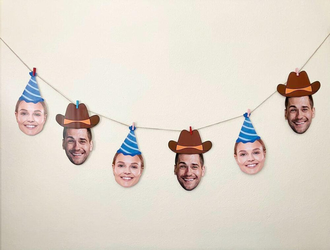 Fun Photo Face Banner for Birthday Parties Personalized Birthday Banner ...