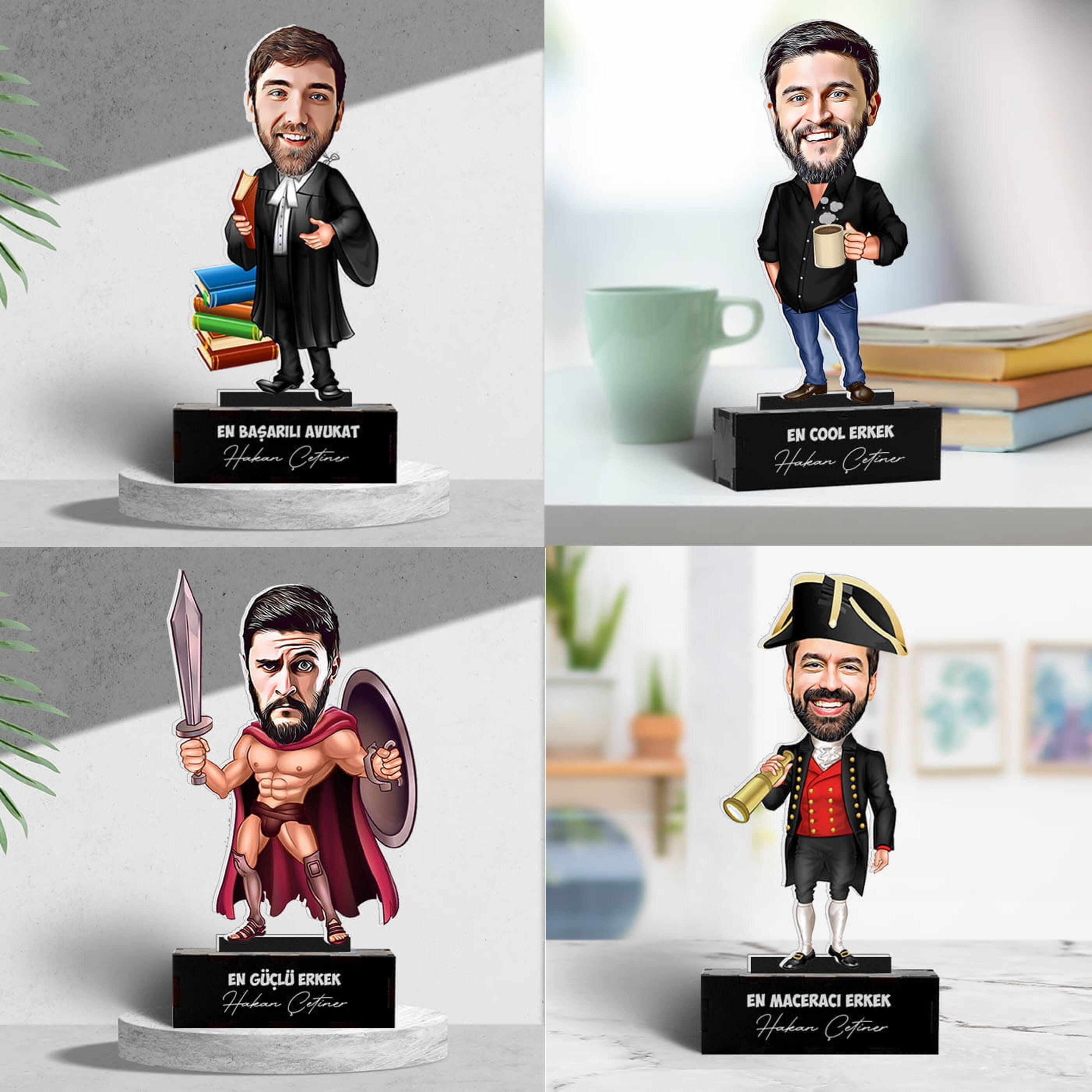 Custom Cartoon Portrait, Personalized Caricature Photo, Personalized ...