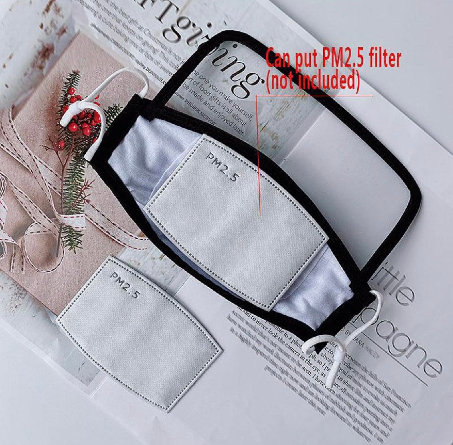 Kids Face Mask 3 Layer With Filters Air Valve for Easy | Etsy