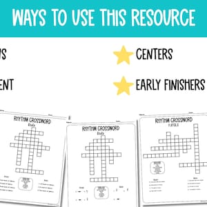 Elementary Music-rhythm Worksheets-print & Go Sub Plans-centers ...