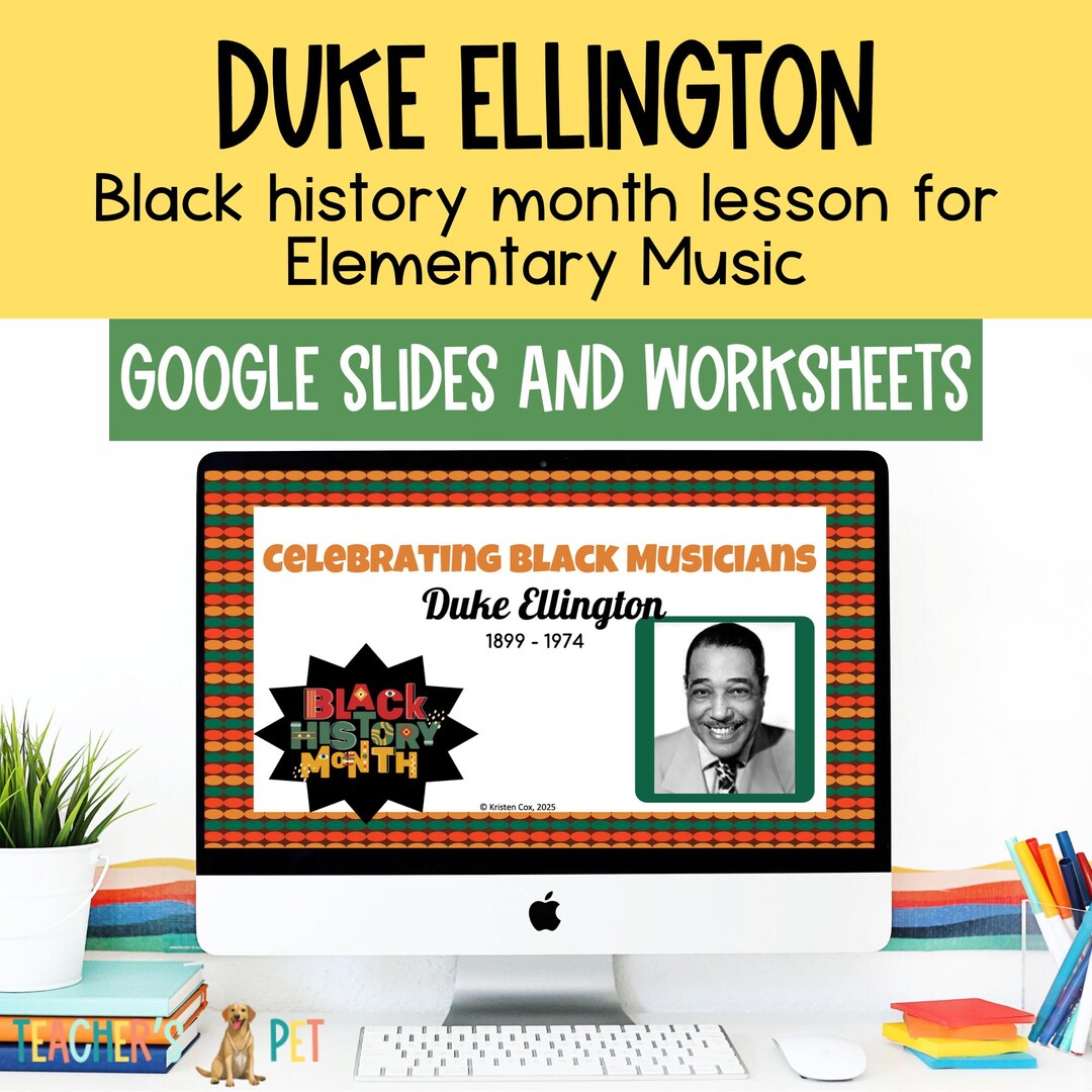 Duke Ellington Lesson - Black History Month - Elementary Music - Google ...