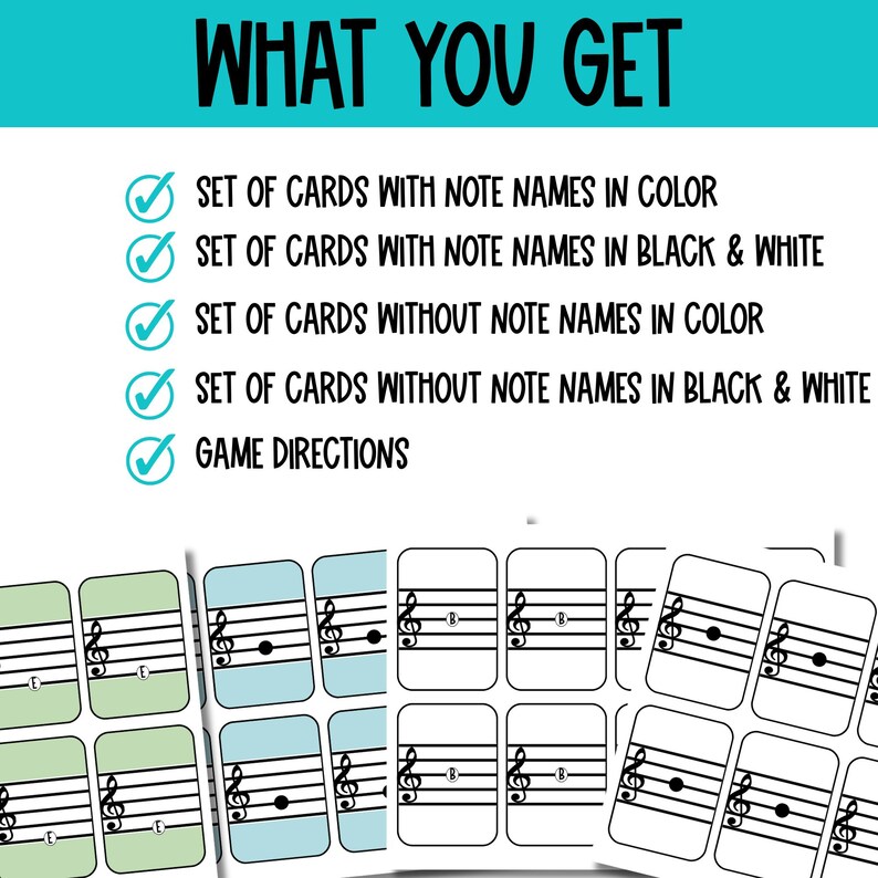 Elementary Music Game for Treble Clef Line Notes - Sub Plans, Centers ...