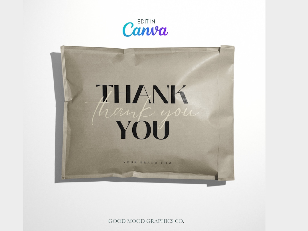 Polymailer Template Mailer Custom Text Bubble Mailer Modern Editable ...