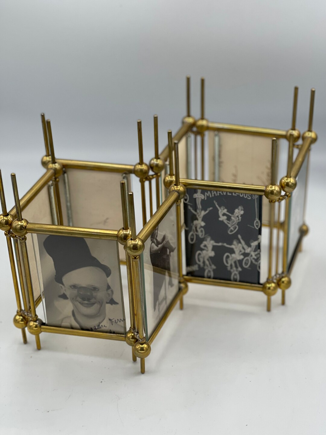 Vintage English Brass 8 Photo Picture Frame Ca1920 - Etsy