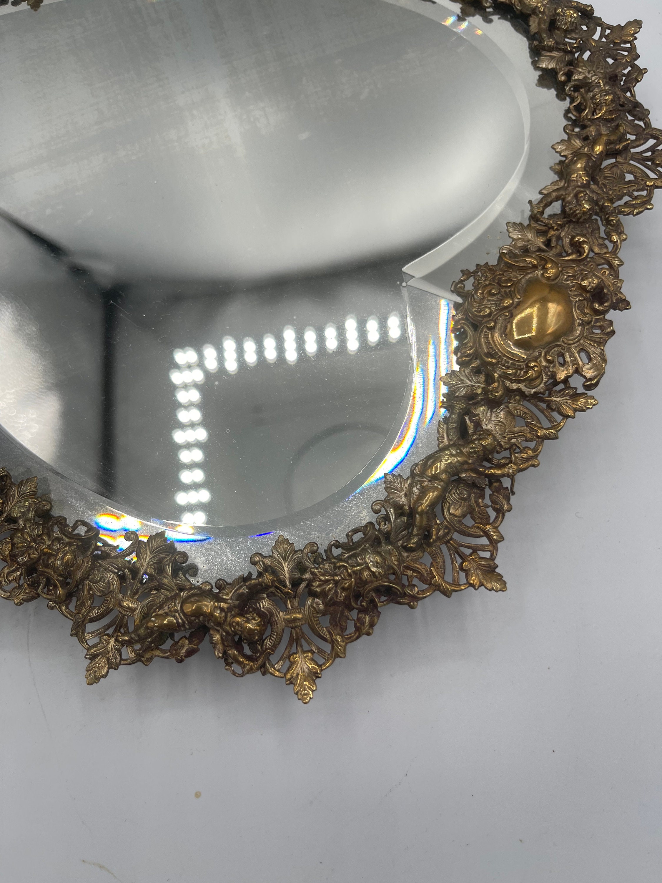 Vintage Heart Shaped Cupid Mirror English Ca1900 - Etsy