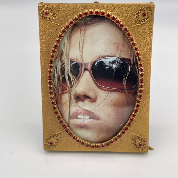 Red Jeweled Picture Frame - Etsy