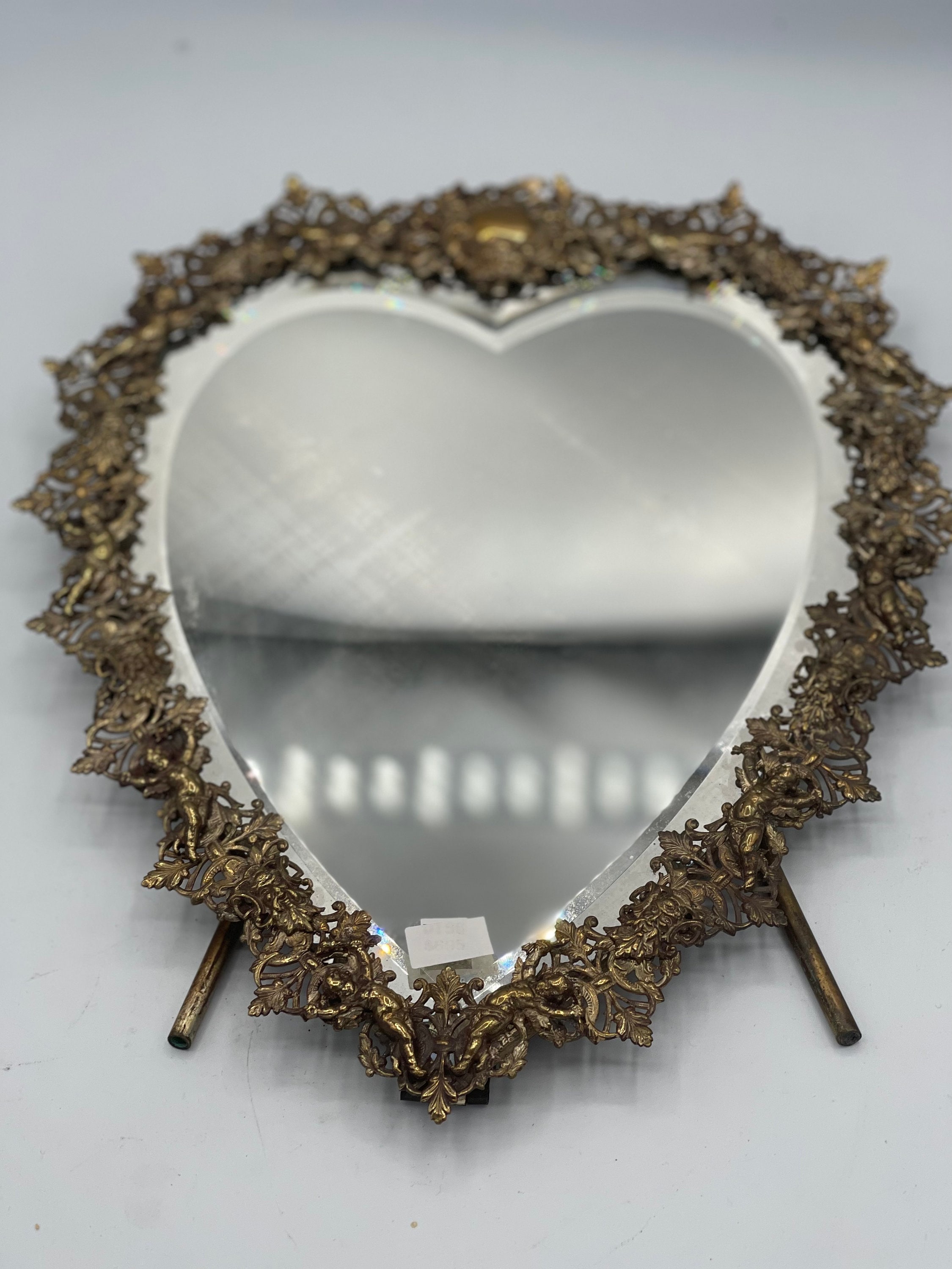 Vintage Heart Shaped Cupid Mirror English Ca1900 - Etsy