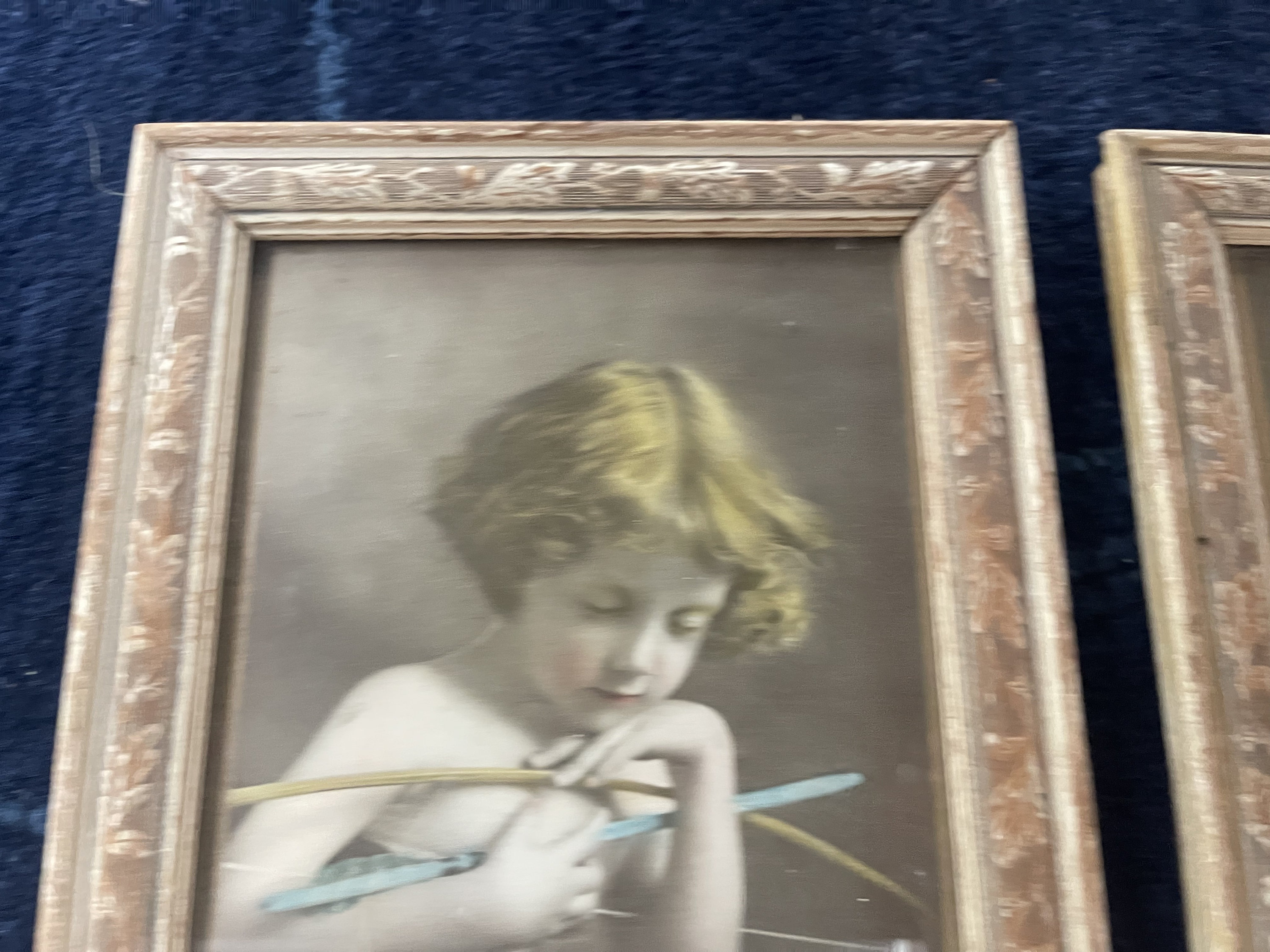 Vintage Color Cupid Awake Cupid Asleep - Etsy