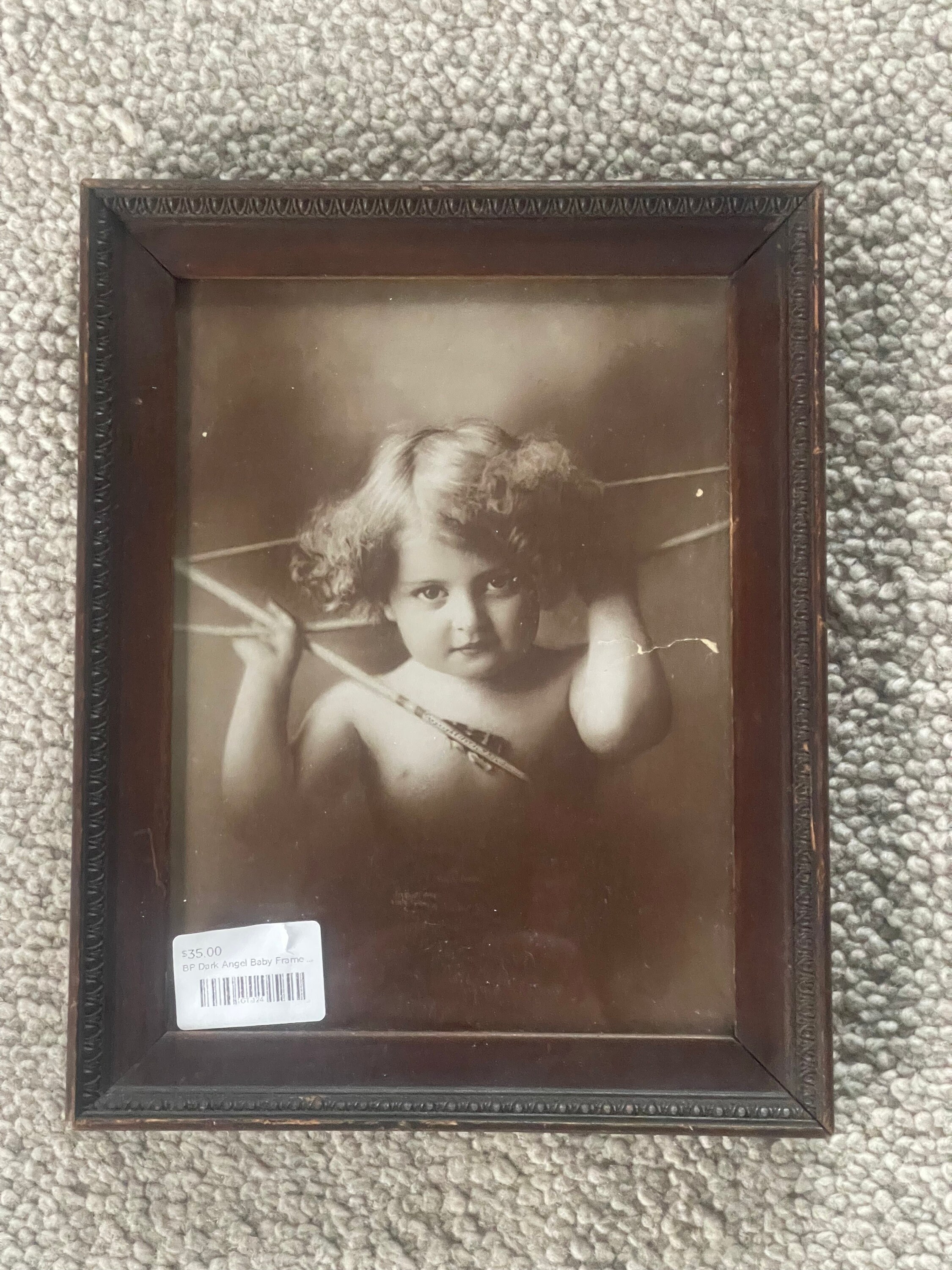 Vintage Cupid Awake Wood Frame Ca1897 Print - Etsy