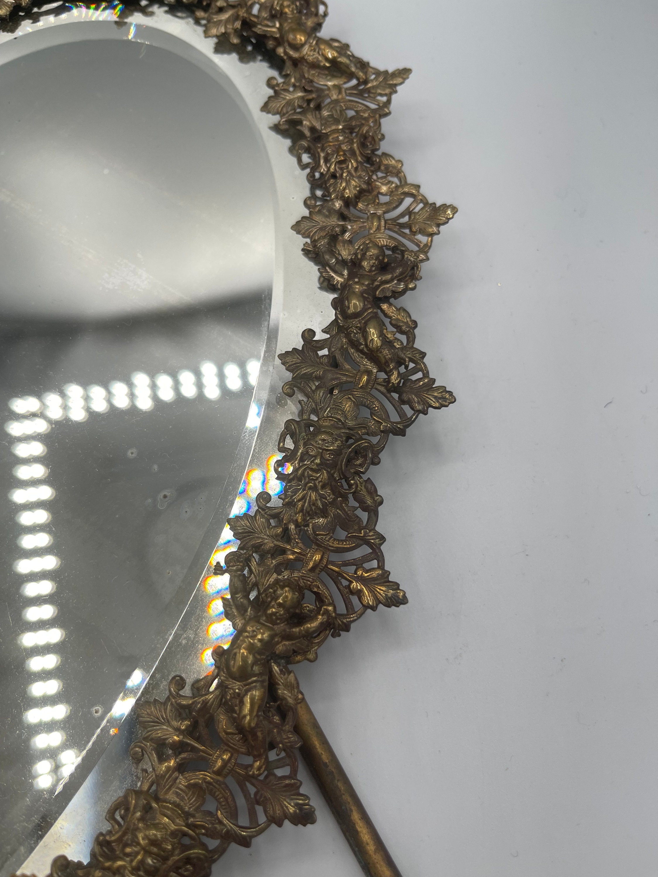 Vintage Heart Shaped Cupid Mirror English Ca1900 - Etsy