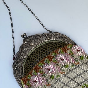 Vintage Ladies Beaded Purse W/ Roses - Etsy