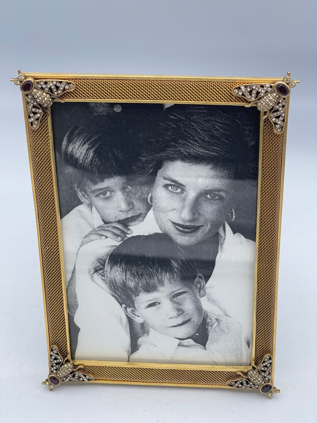 Vintage 90s Photo Frame With Jeweled Bees - Etsy