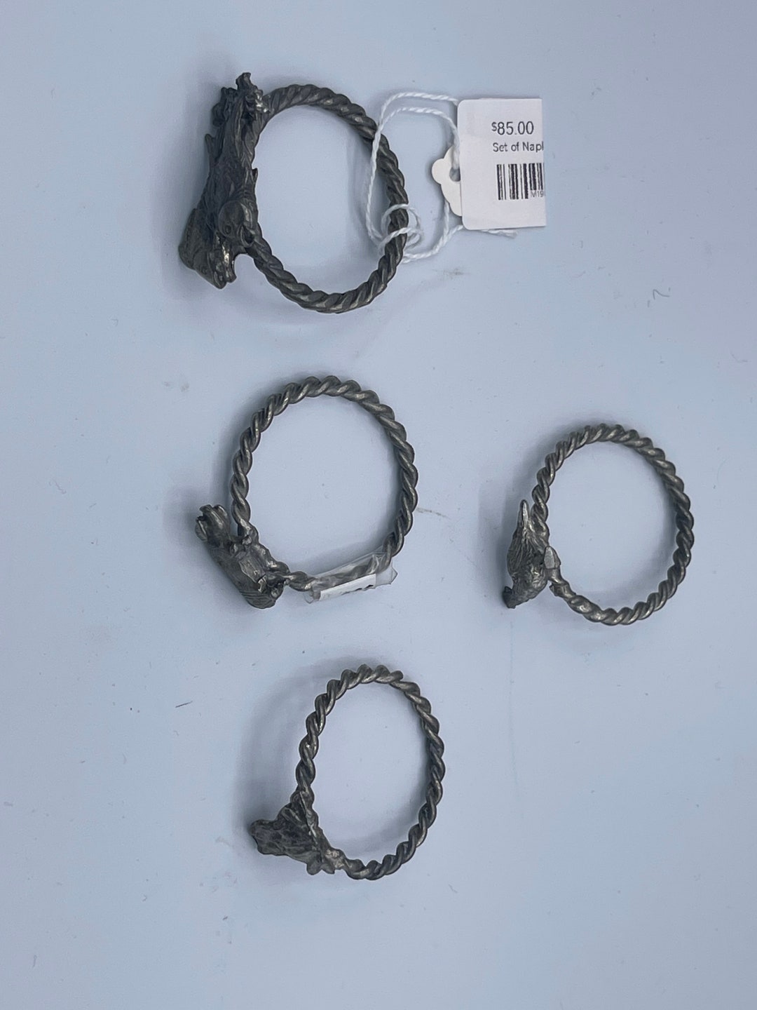 Vintage (4) Animal Napkin Rings - Etsy