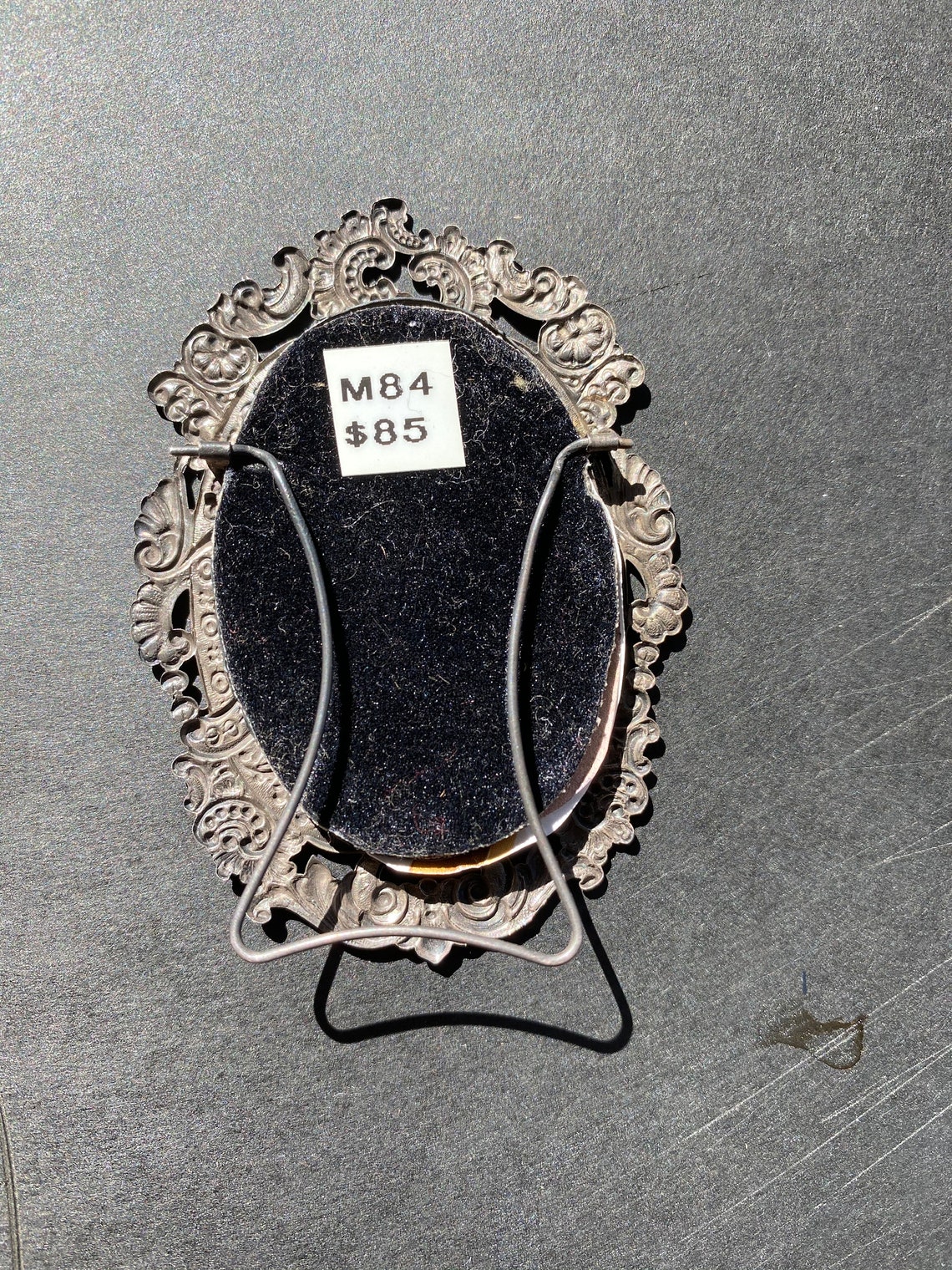 Vintage Metal Ornate Oval Picture Frame - Etsy