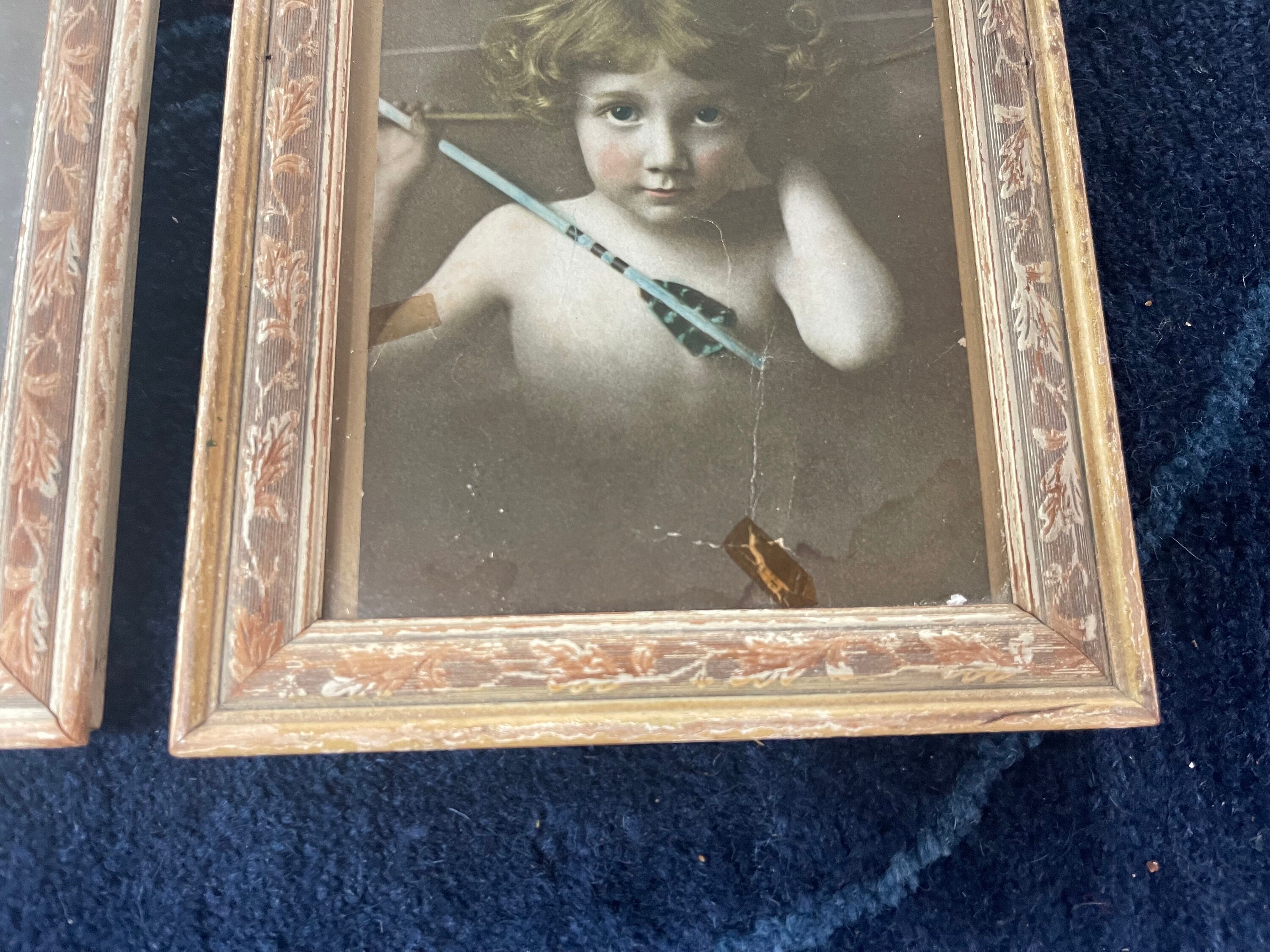 Vintage Color Cupid Awake Cupid Asleep - Etsy