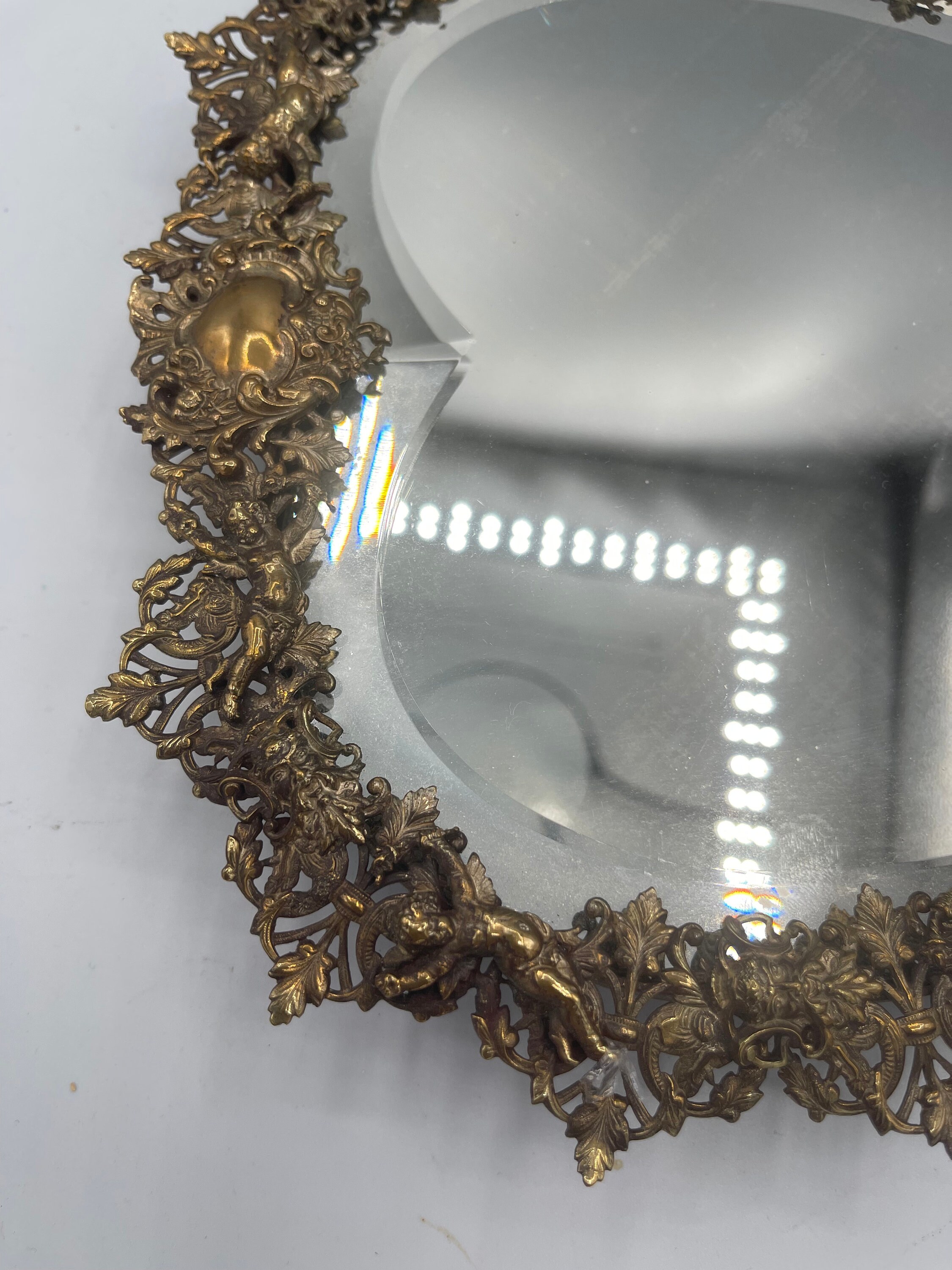 Vintage Heart Shaped Cupid Mirror English Ca1900 - Etsy