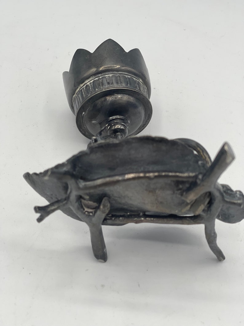 Vintage Bud Vase W/ Goat on Leaf - Etsy