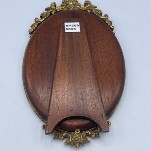 Vintage Blue Enamel Oval Frame on Bronze - Etsy