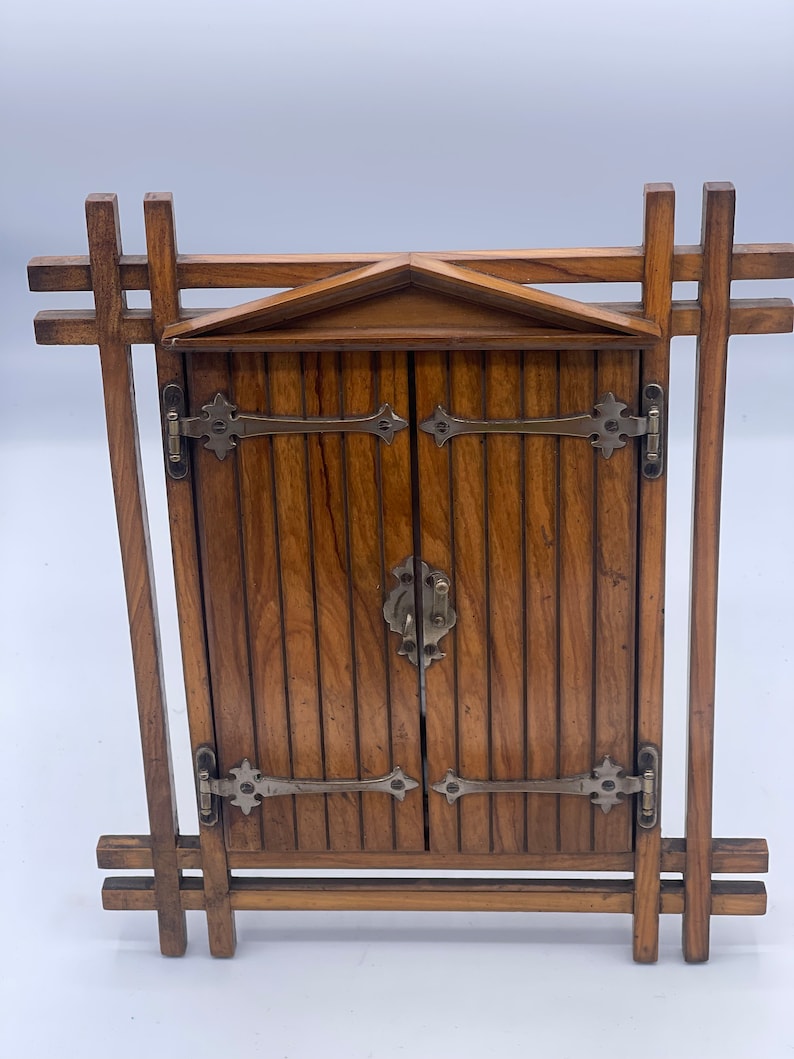 Vintage Wood Door Frame With Metal Stand - Etsy