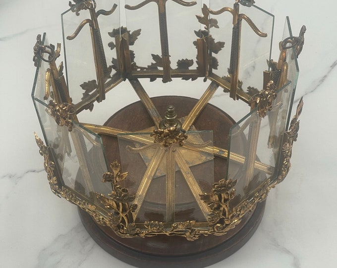 Vintage 8 Photo Brass Carousel Frame - Etsy