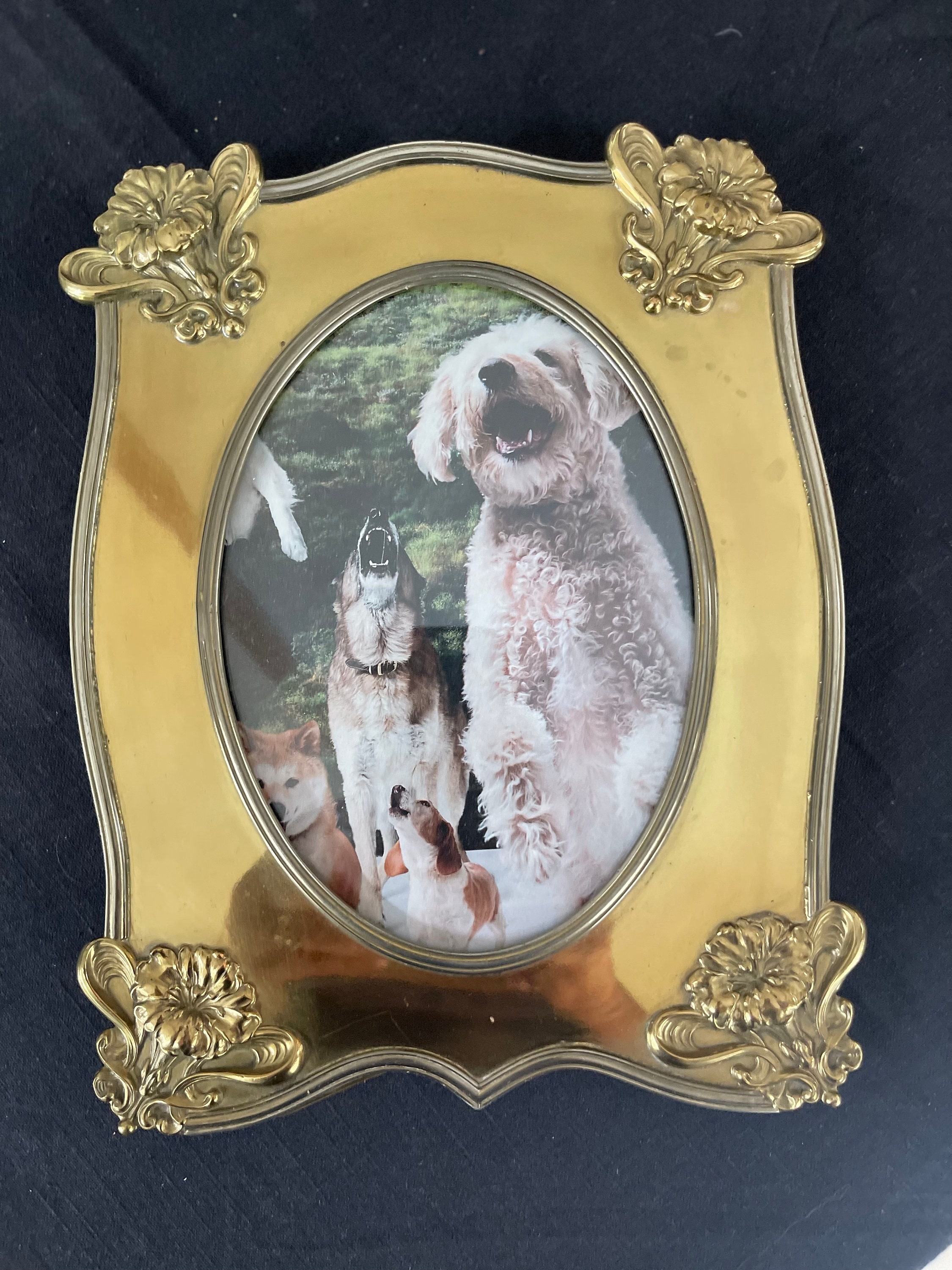 Vintage Brass American Picture Frame - Etsy